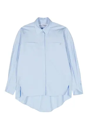 A.P.C. A.P.C. High-Low Hem Poplin Shirt