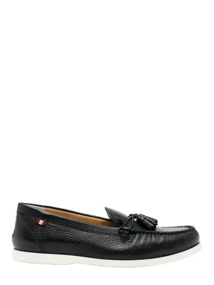 Bally Tassel-detail Leather Loafers - Black