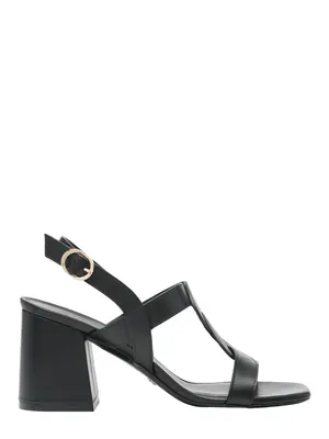 STUART WEITZMAN 75mm Ibiza Leather Sandals - Black