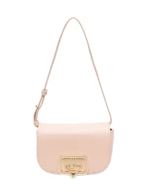 CHIARA FERRAGNI Eyelike-plaque Shoulder Bag - Pink