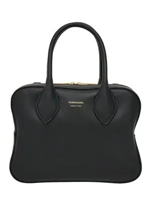 FERRAGAMO Mini Tote Bag - Black