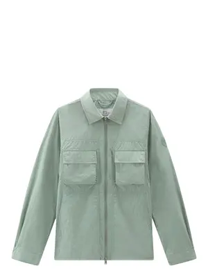 Woolrich Crinkle Shirt Jacket - Green