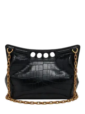 Alexander McQueen Mini The Peak Shoulder Bag - Black