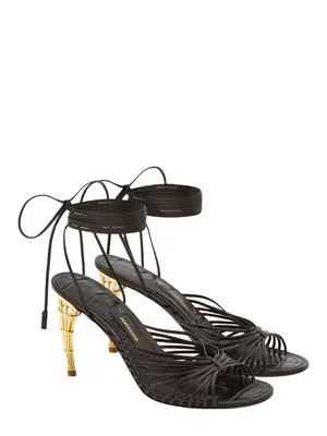 FERRAGAMO Cage Heel Sandals - Brown