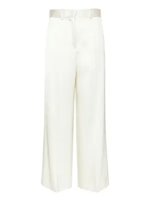 JIL SANDER High-rise Palazzo Trousers - Neutrals
