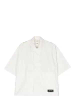 OAMC Logo-patch Cotton Shirt - White
