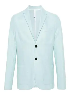 Harris Wharf London Single-breasted Honeycomb Blazer - Blue