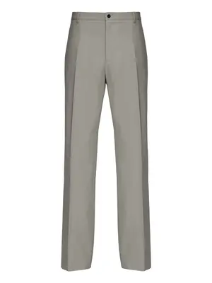 FERRAGAMO Straight-leg Tailored Trousers - Grey