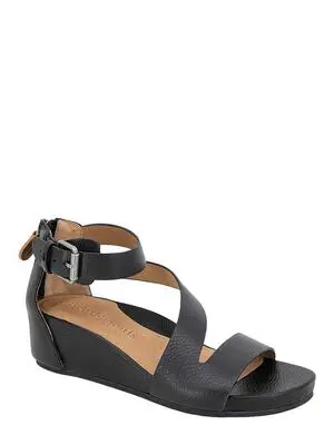 KENNETH COLE Gwen Strappy Wedge Sandals - Black