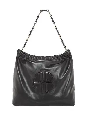 ANINE BING Leather Shoulder Bag - Black