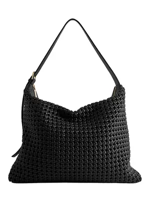 REISS Reiss Vigo Woven Tote Black