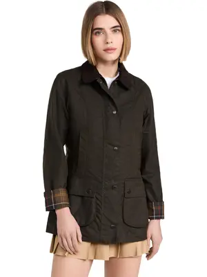 Barbour Classic Beadnell Wax Jacket - Olive