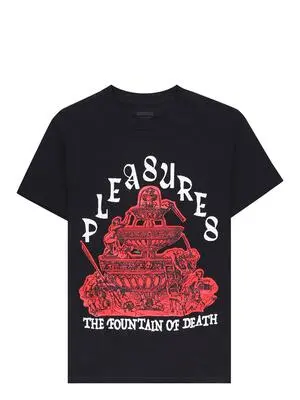 PLEASURES Fountain Graphic T-shirt - Black