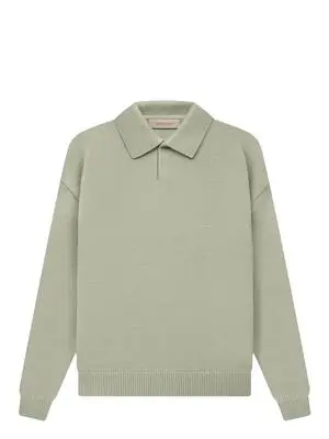 Fear Of God Knit Long-sleeve Polo - Green