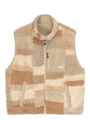 StÜssy Colorblock Reversible Vest - Brown