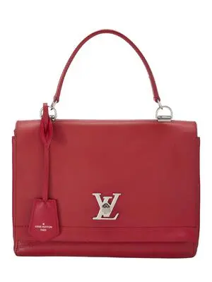 LOUIS VUITTON Leather Lockme Ii Shoulder Bag - Red