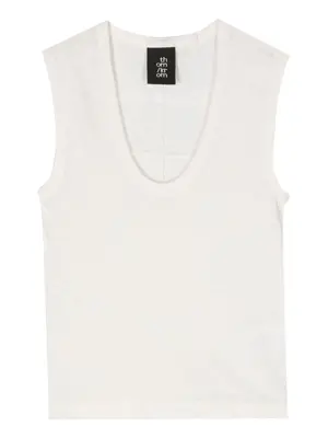 THOM KROM Scoop-neck Tank Top - Neutrals