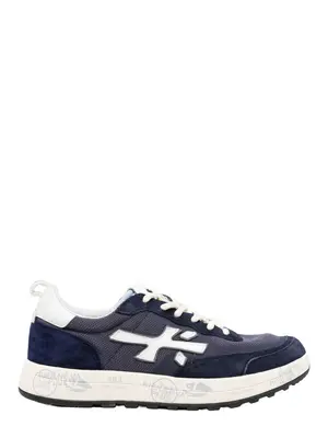 Premiata Logo Appliqué Sneakers - Blue