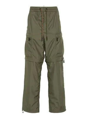 Moncler Straight-leg Adjustable Trousers - Green