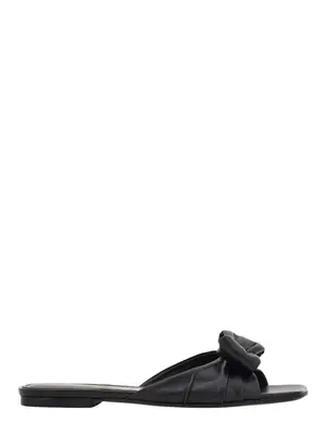 FERRAGAMO Vara Padded Bow-detail Slides - Black