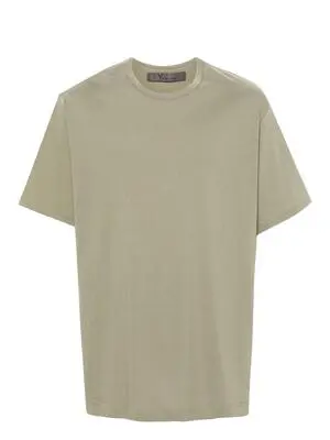 Y’s Logo-print Cotton T-shirt - Green