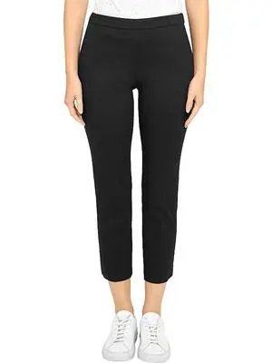 Theory Treeca 'good Linen' Pull-on Pants - Black