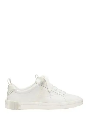 Kate Spade New York Signature Low Top Sneakers - True White