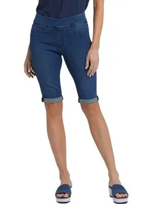 NYDJ NYDJ Roll Cuff Denim Bermuda Shorts Ibiza Blues