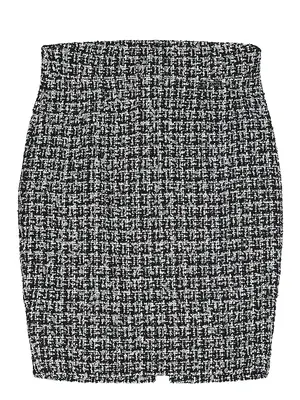 Chanel Tweed Skirt - Black & White
