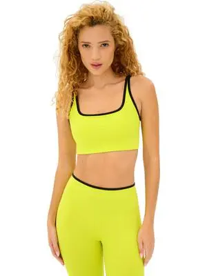 Splits59 Cait Rigor Bra Chartreuse/black