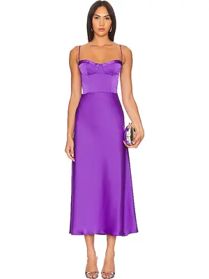Katie May Flora Dress - Grape