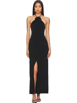 Yumi Kim Nova Halterneck Dress - Black