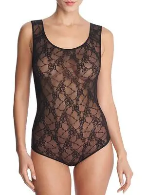 Natori Bliss Allure Lace Bodysuit - Black