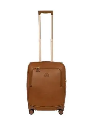Bric'S Life Pelle 21-inch Spinner Suitcase - Cognac