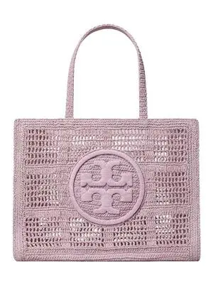 Tory Burch Tory Burch Ella Large Hand Crocheted Tote Pale Purple