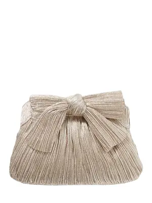 LOEFFLER RANDALL Rayne Bow-embellished Clutch - Gold