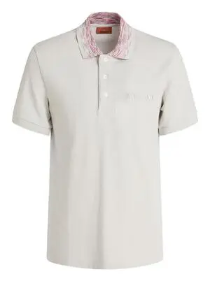 Missoni Cottonpiqué Polo Shirt - Light Gray