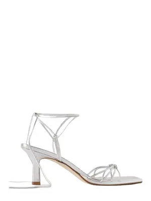 AeydĒ Roda Metallic Leather Sandals - Silver