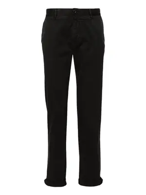 Incotex Low-rise Straight-leg Trousers - Black