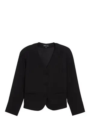 AGNÈS B. Collarless Jacket - Black