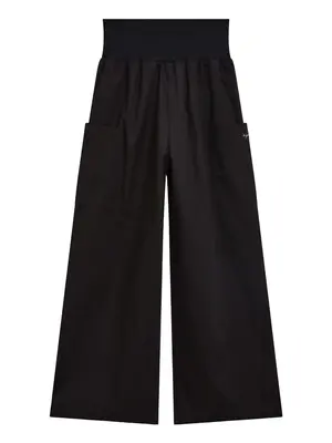 AGNÈS B. High-waisted Wide-leg Trousers - Black