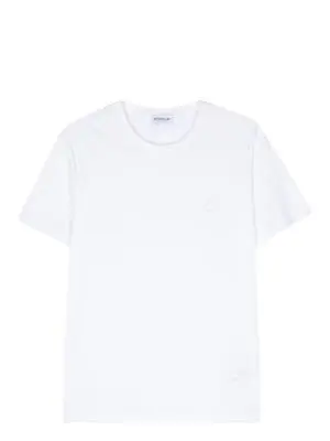 DONDUP Logo-embroidered Cotton T-shirt - White