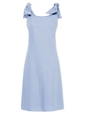 Chloé Linen Midi Dress - Blue