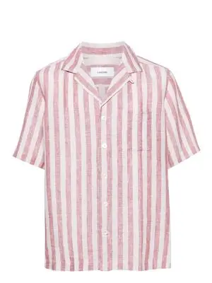 LARDINI Striped Linen Shirt