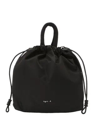 AGNÈS B. Drawstring Tote - Black