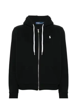 Polo Ralph Lauren Polo Pony Zip-up Hoodie - Black