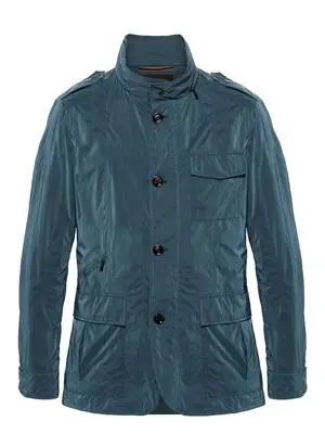 MOORER Porto-os Military Jacket - Blue