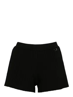 Jacquemus Le Short Plissé Knitted Shorts - Black