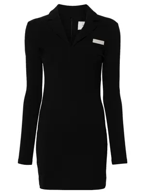 Coperni Logo-plaque Mini Dress - Black