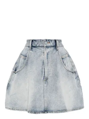 JNBY JNBY A-Line Denim Mini Skirt